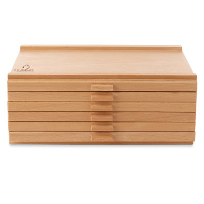 7 Elements 12 Drawer Beechwood Art Supply Storage Box & Reviews | Wayfair