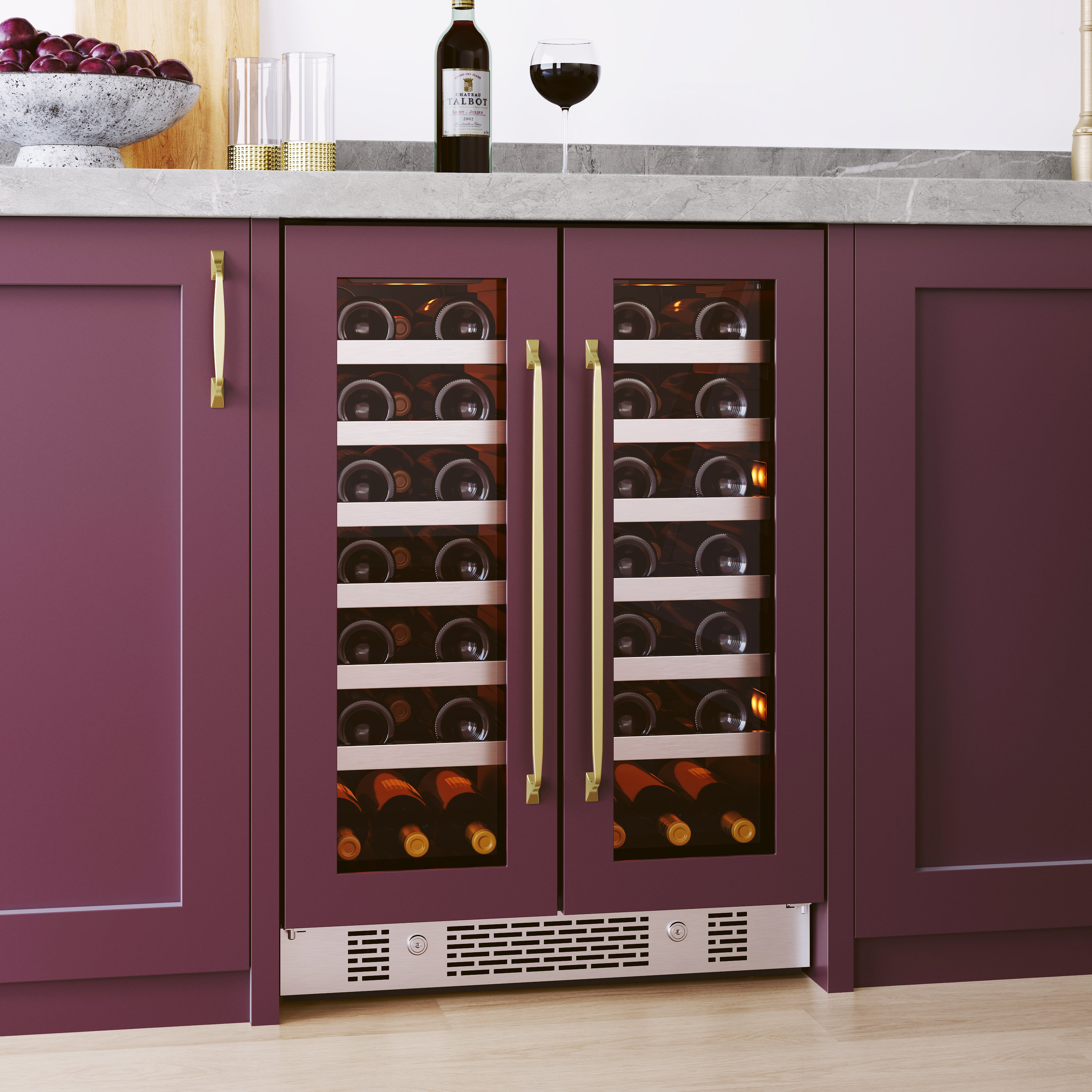 Avallon 42 Bottle Dual Zone Freestanding Wine Refrigerator | Wayfair