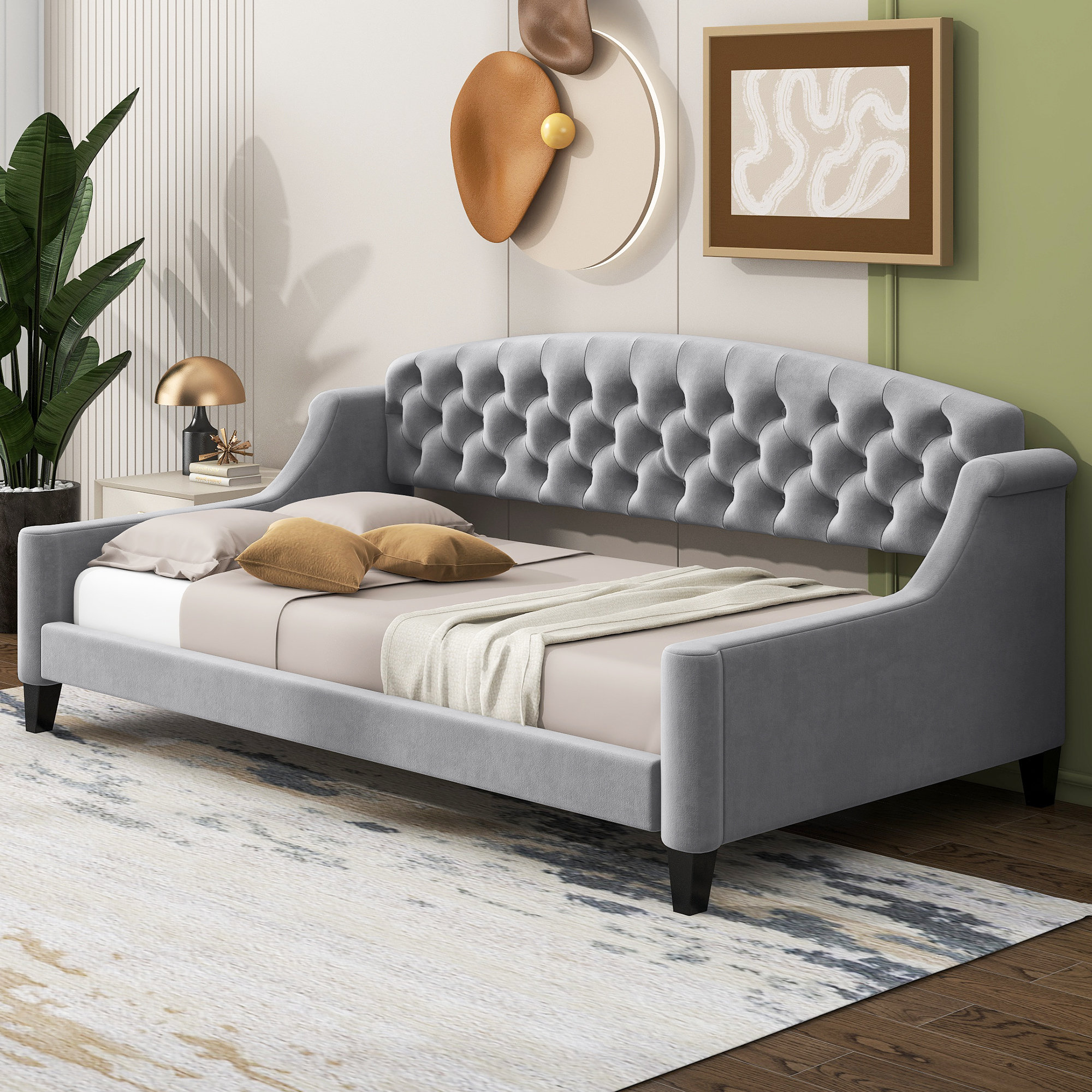 Modern Luxe Furniture Twin Daybed | Wayfair