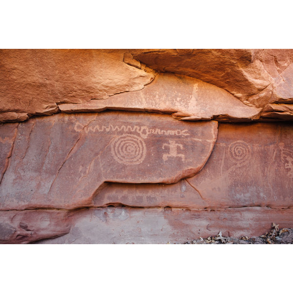 Millwood Pines Zion Petroglyphs On Canvas by Daniel Flesher Print | Wayfair