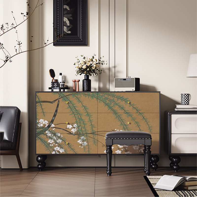 interanest Modern Six-Drawer Entrance Cabinet Accent Chest | Wayfair