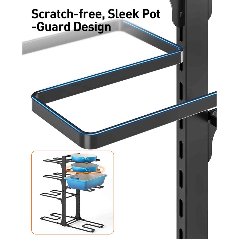 Prep & Savour Metal Rectangle Freestanding Pot Rack | Wayfair