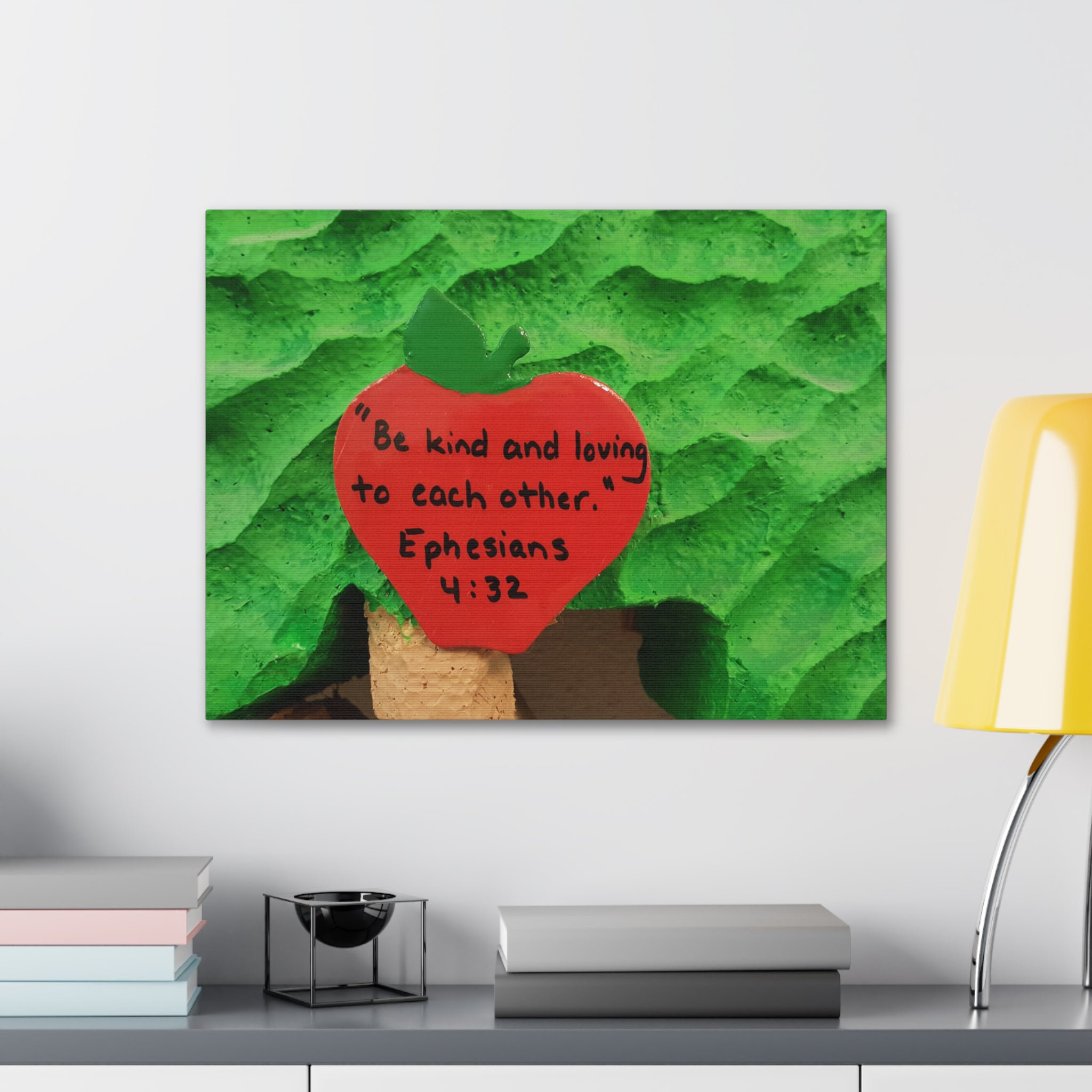 Happy Larry Be Kind Ephesians 4:32 Bible Verse Canvas Christian Wall ...