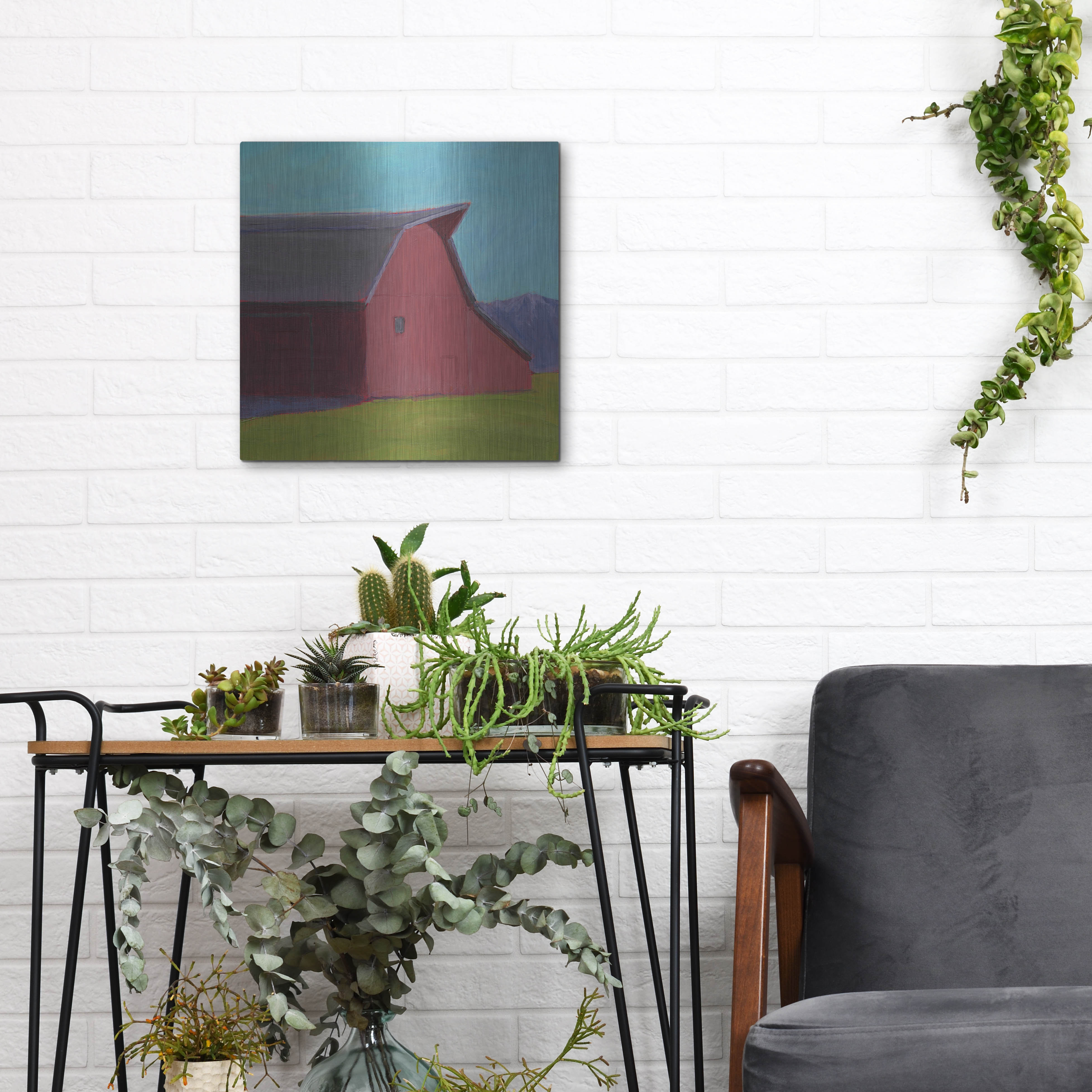 August Grove® 'Rustic Hayven 2' by Carol Young Metal Wall Art | Wayfair