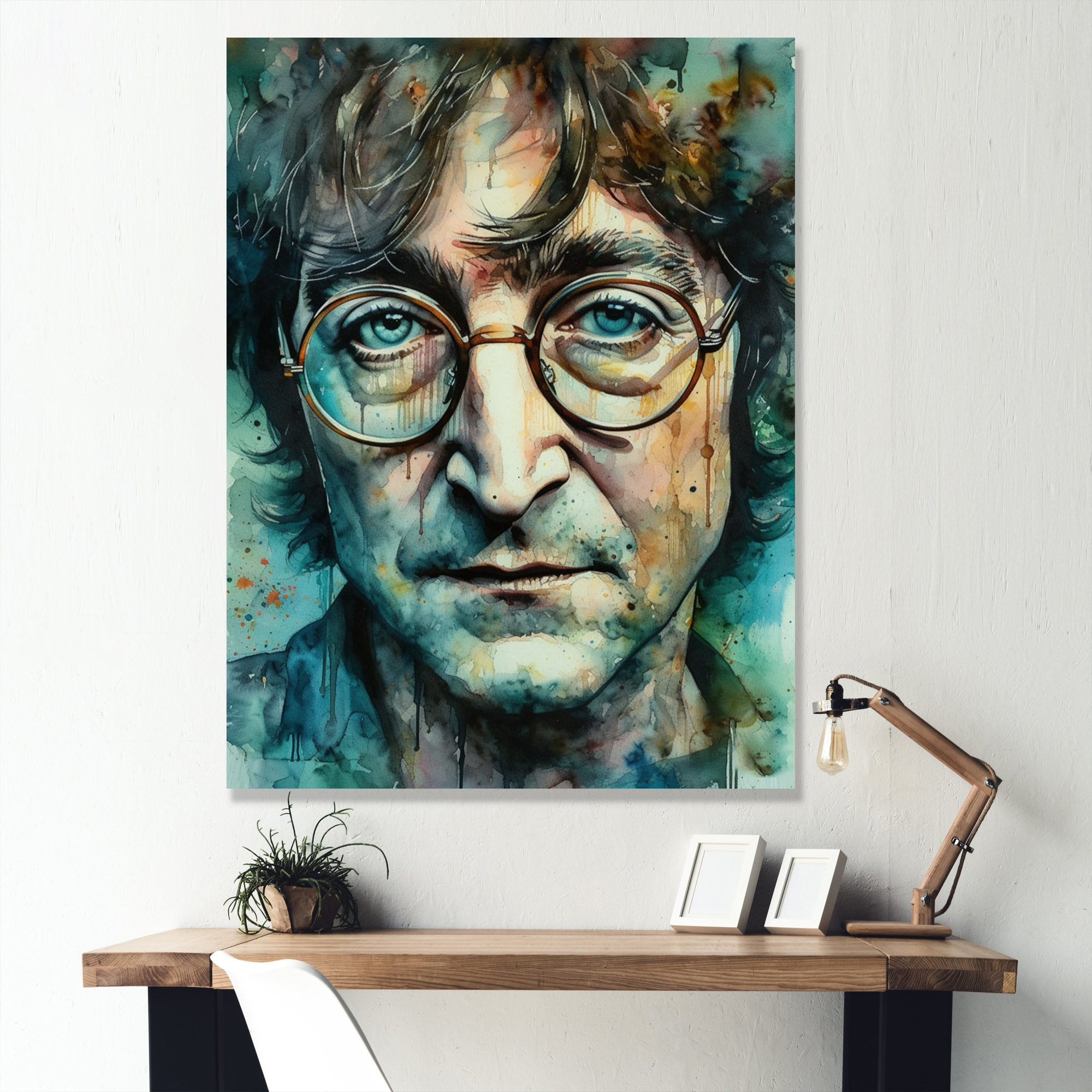 Winston Porter John Illustration - Celebrity Canvas Art Print | Wayfair