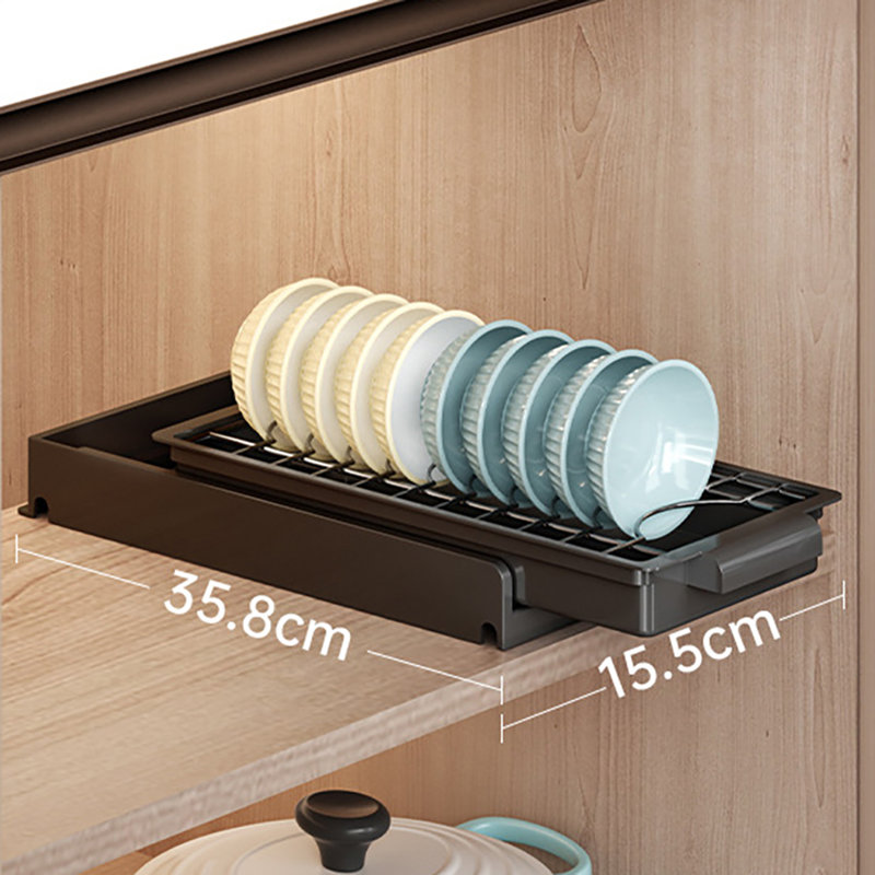 Rebrilliant Pull Out Dish Racks Kitchen Under Sink Organizer, Cabinet ...