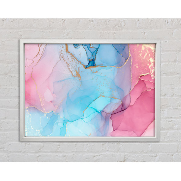 Bright Star Pink And Blue Fusion Glitter - Single Picture Frame Print ...
