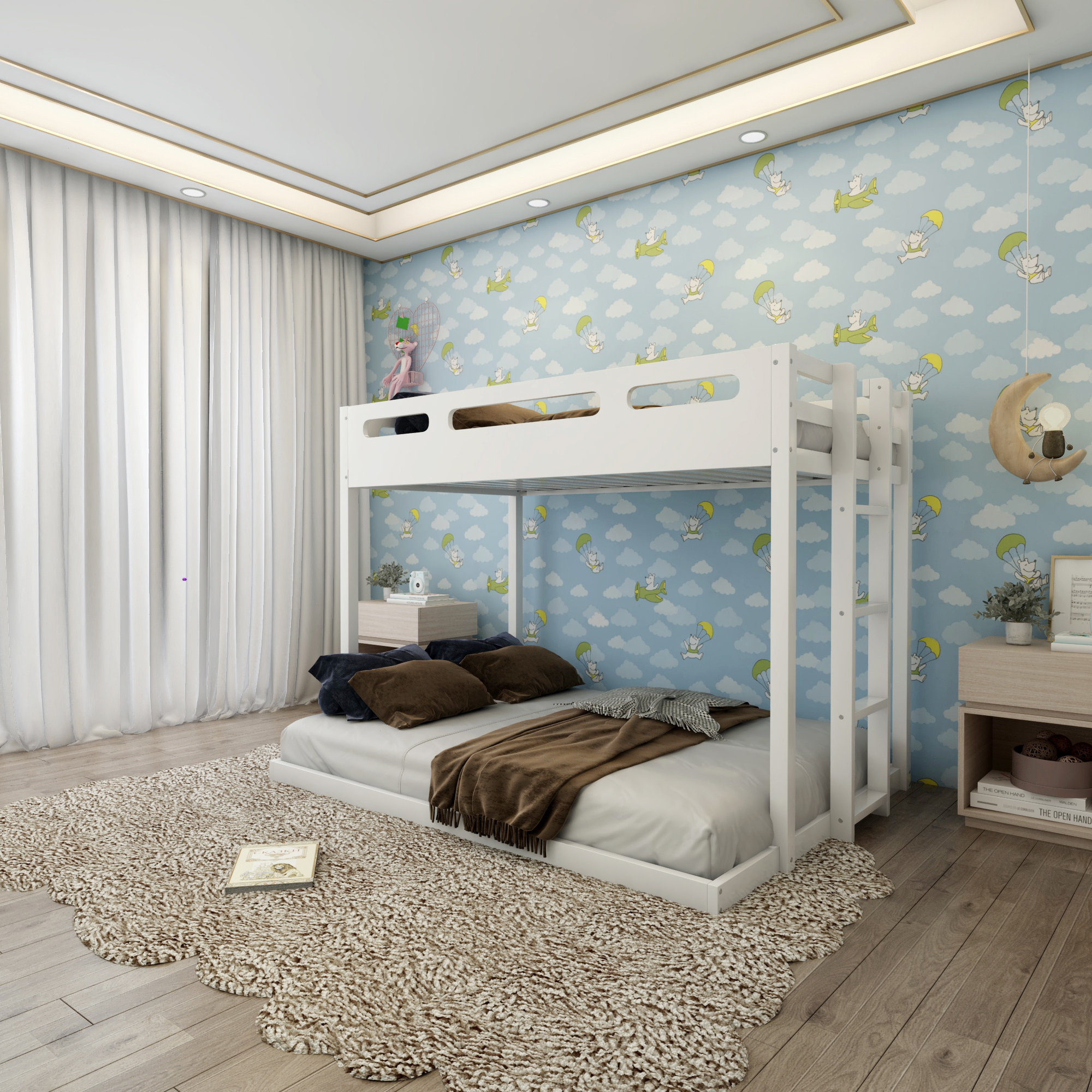 Harriet Bee Imanie Kids Twin Over Full Bunk Bed - Wayfair Canada