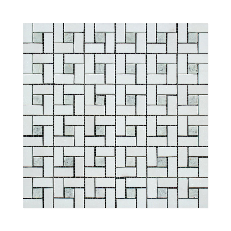 Stone & Tile Shoppe, Inc. Marble Pinwheel Mosaic Wall & Floor Tile ...
