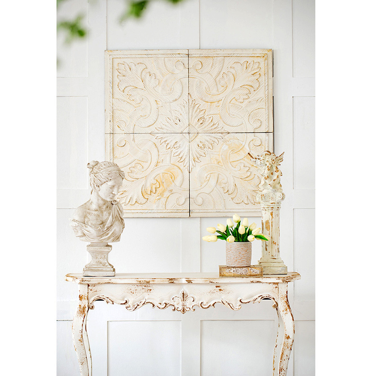 One Allium Way® Set Of 4 Square Wall Panels | Wayfair