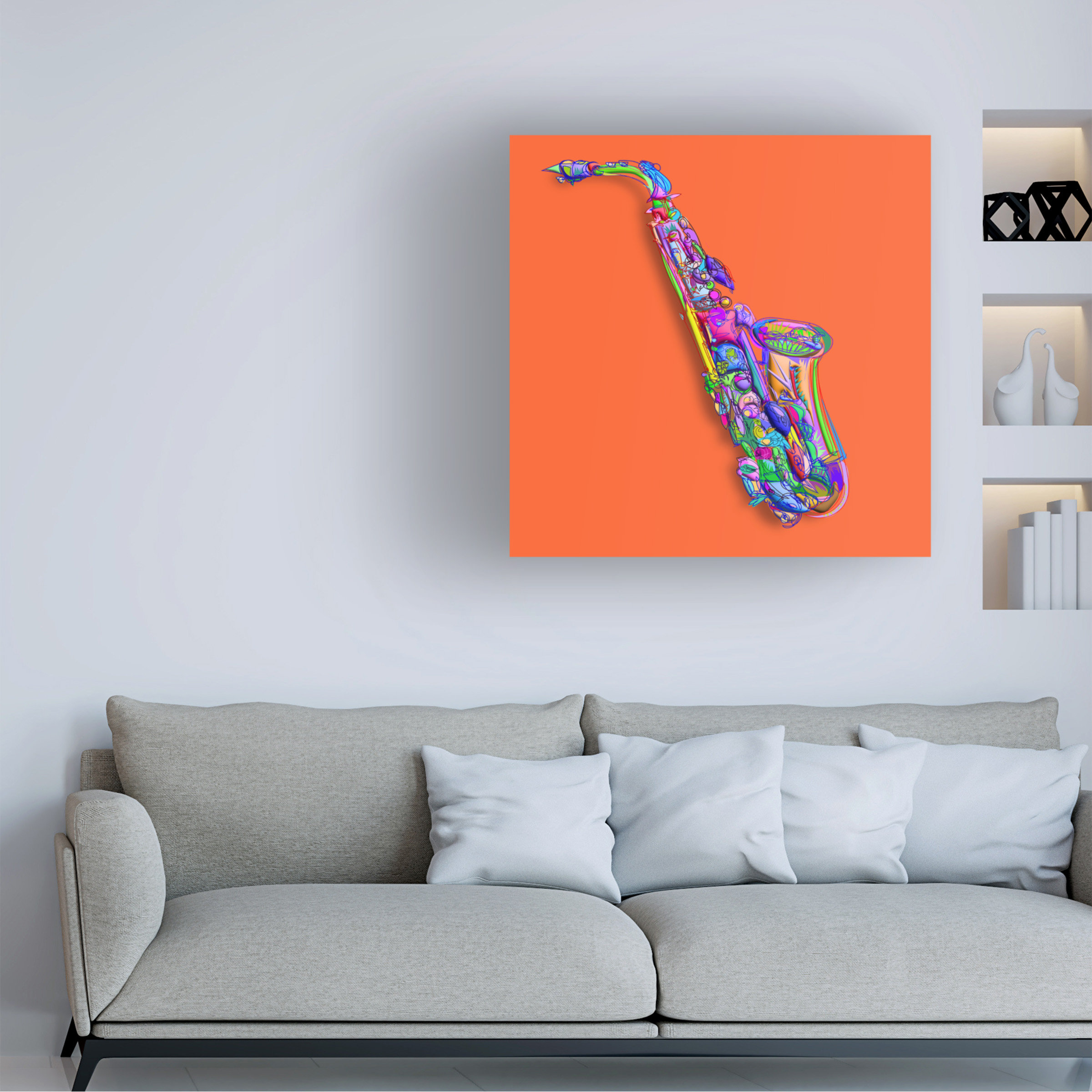 Ebern Designs Bolog Takun Williams Saxophone Canvas Art | Wayfair