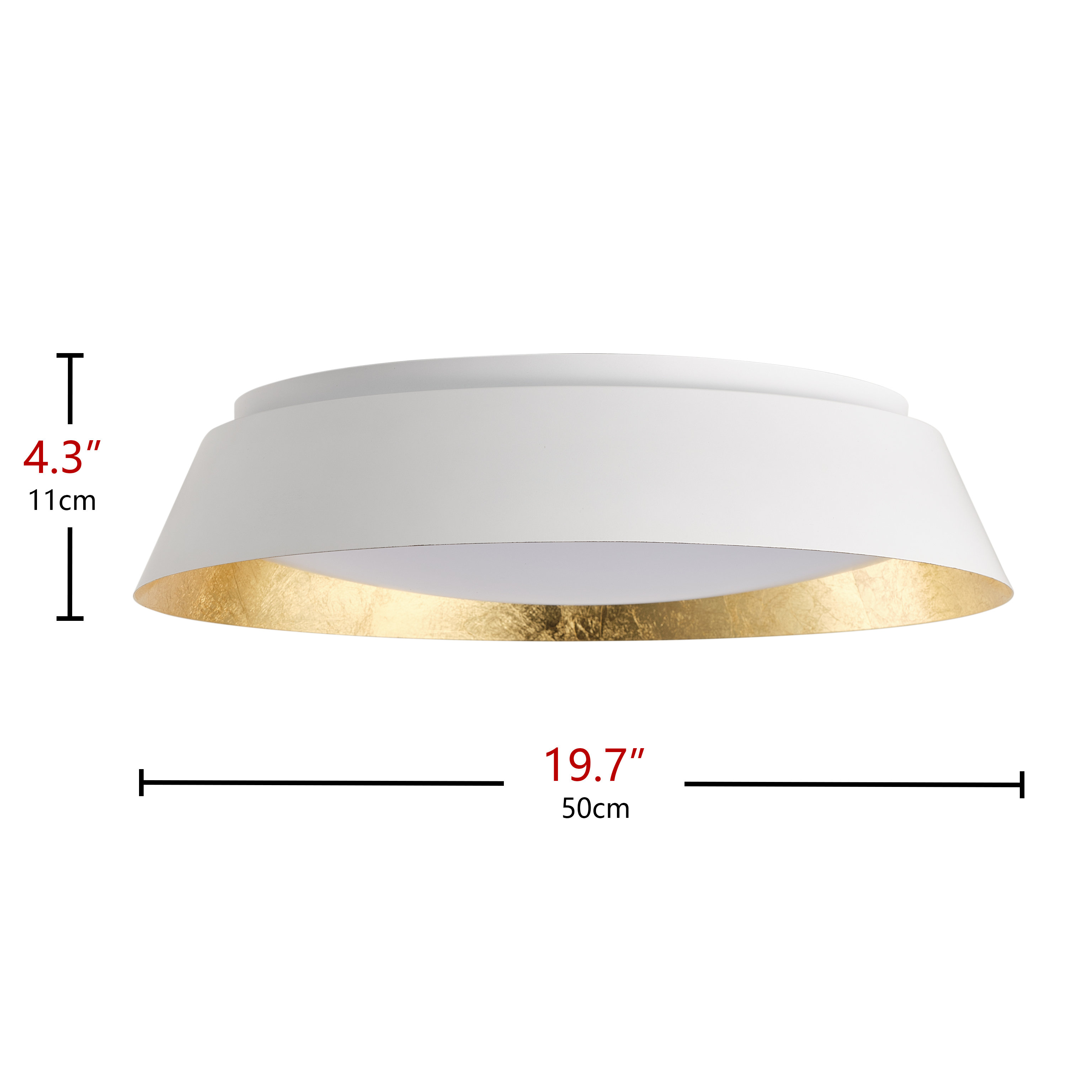 Brayden Studio® 30W LED Flush Mount Ceiling Light Fixture Dimmable ...