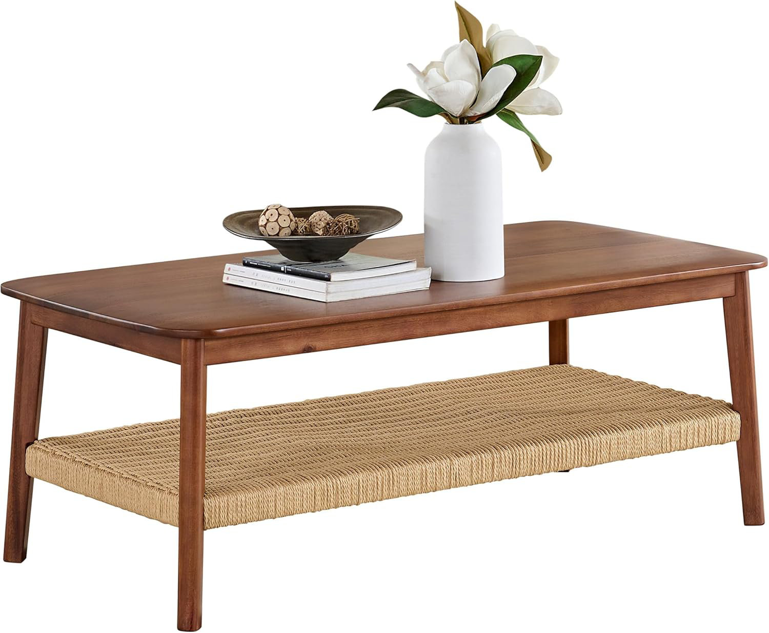 Wildon Home® Calais Collection Solid Acacia Wood Coffee Table With ...