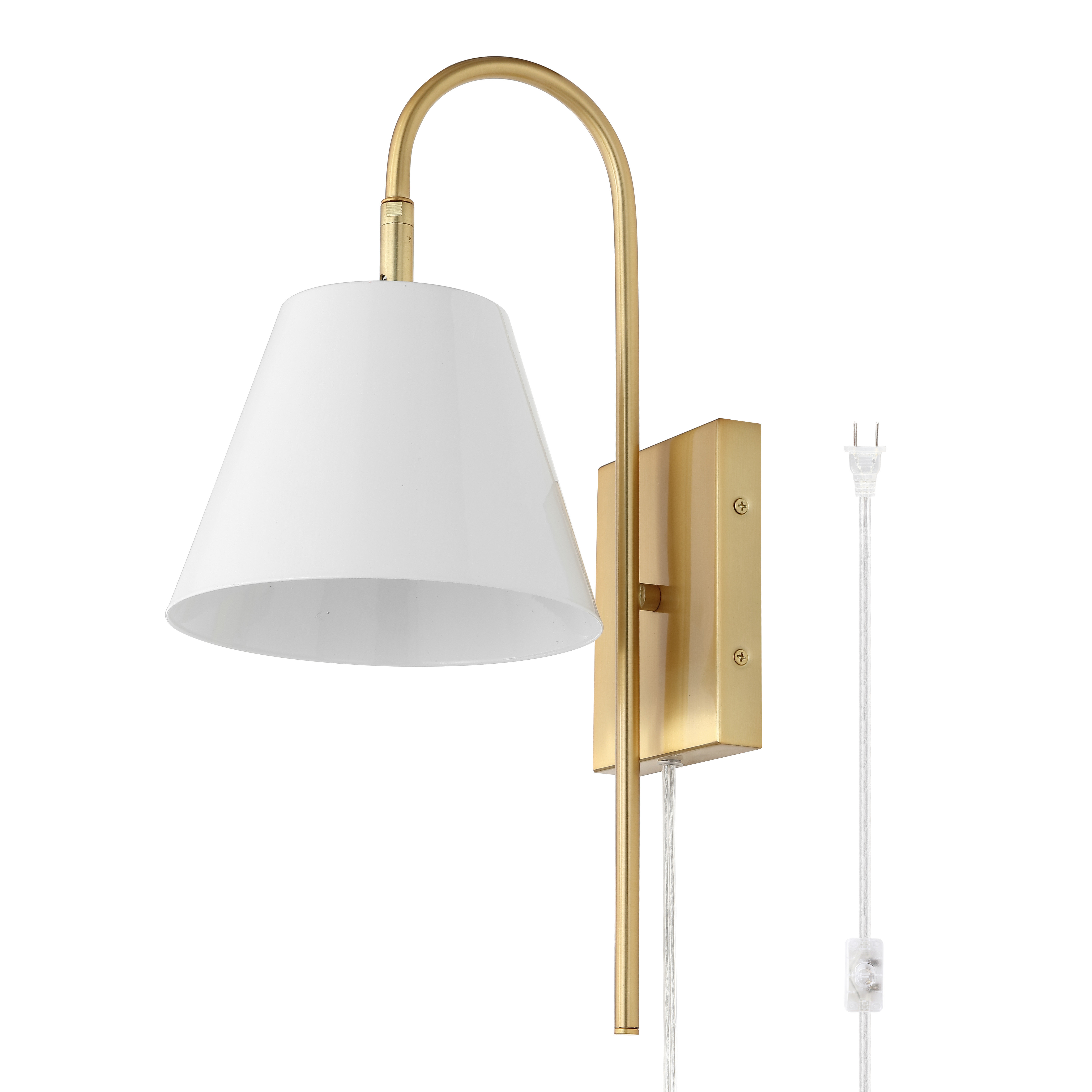Mercer41 Rhoeva Iron Plug-in Flush Mounted Sconce & Reviews | Wayfair