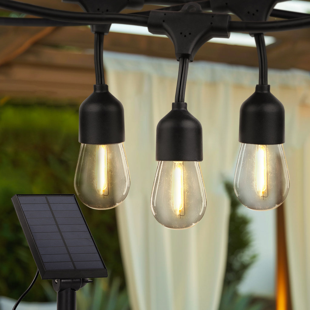Brightech Ambience Pro 48 Ft. Outdoor Solar LED 1-Watt String Lights In ...