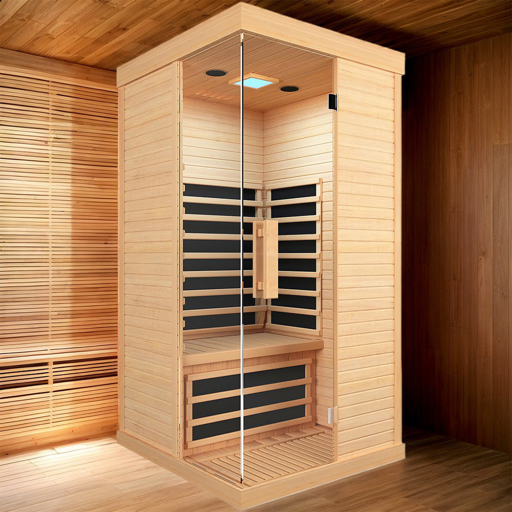 IYofe Far Infrared Sauna Room, Canadian Hemlock, Dry Saunas 1 Person ...