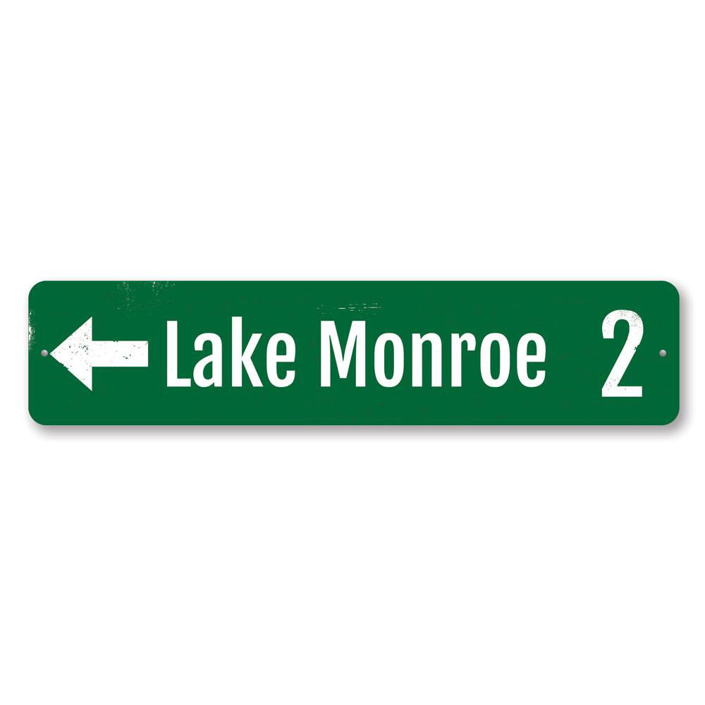 Lizton Sign Shop, Inc Lake Directional Mileage Custom Aluminum Sign ...