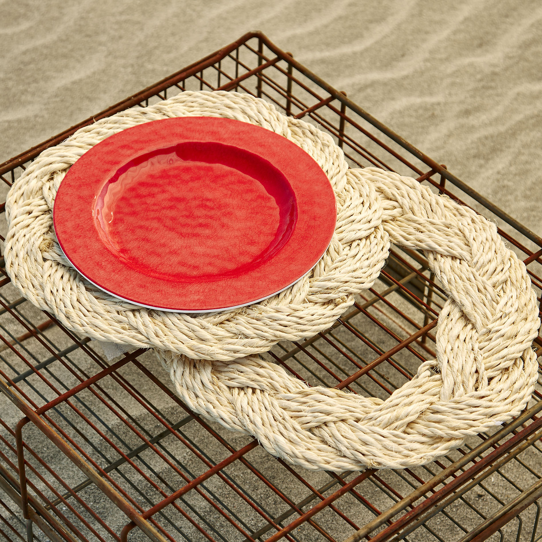 Beachcrest Home™ Zaida Braided Rope Charger | Wayfair