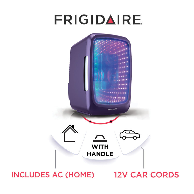 Frigidaire 6-Can Retro Gaming Light-Up Portable Beverage Mini Fridge ...