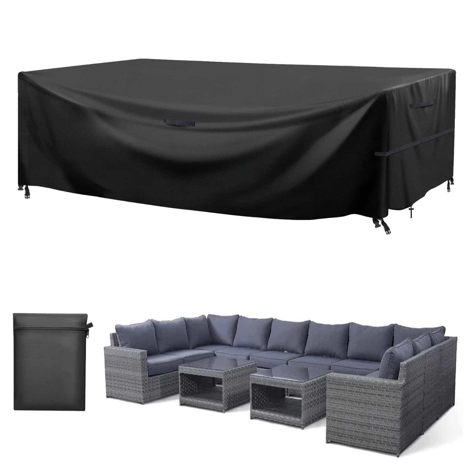 Rebrilliant Outdoor Patio Furniture Covers Waterproof Patio Dining ...