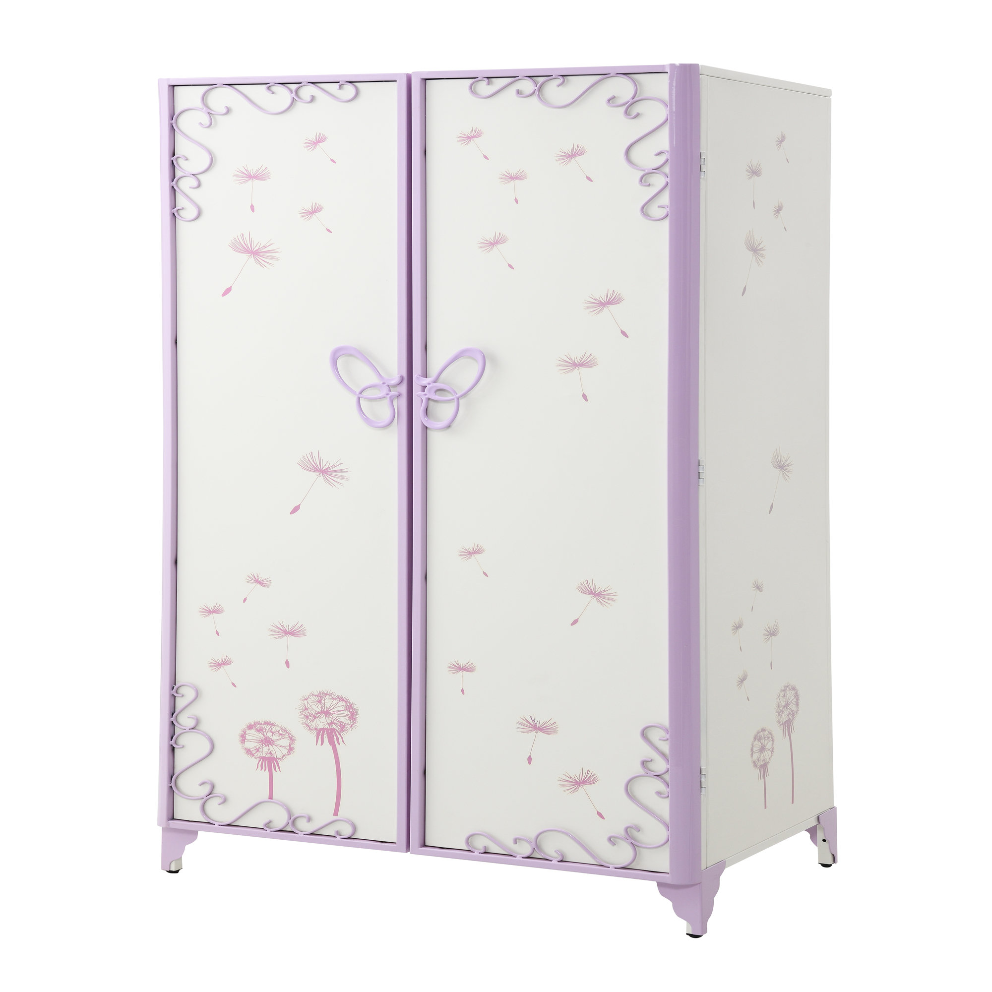 Latitude Run® Light Purple Finish Wardrobe | Wayfair