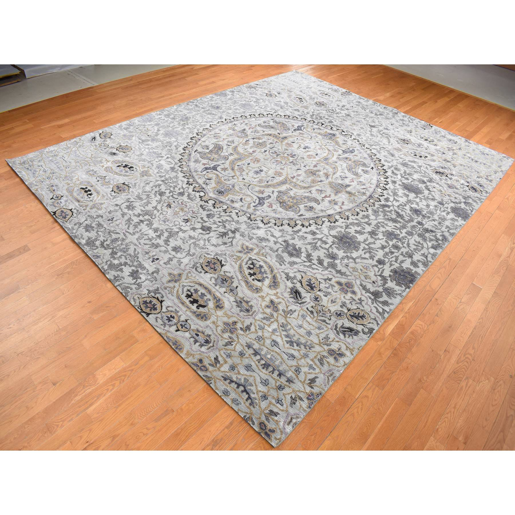 Isabelline Arsha One-of-a-Kind 12' X 15' Area Rug Grey | Wayfair