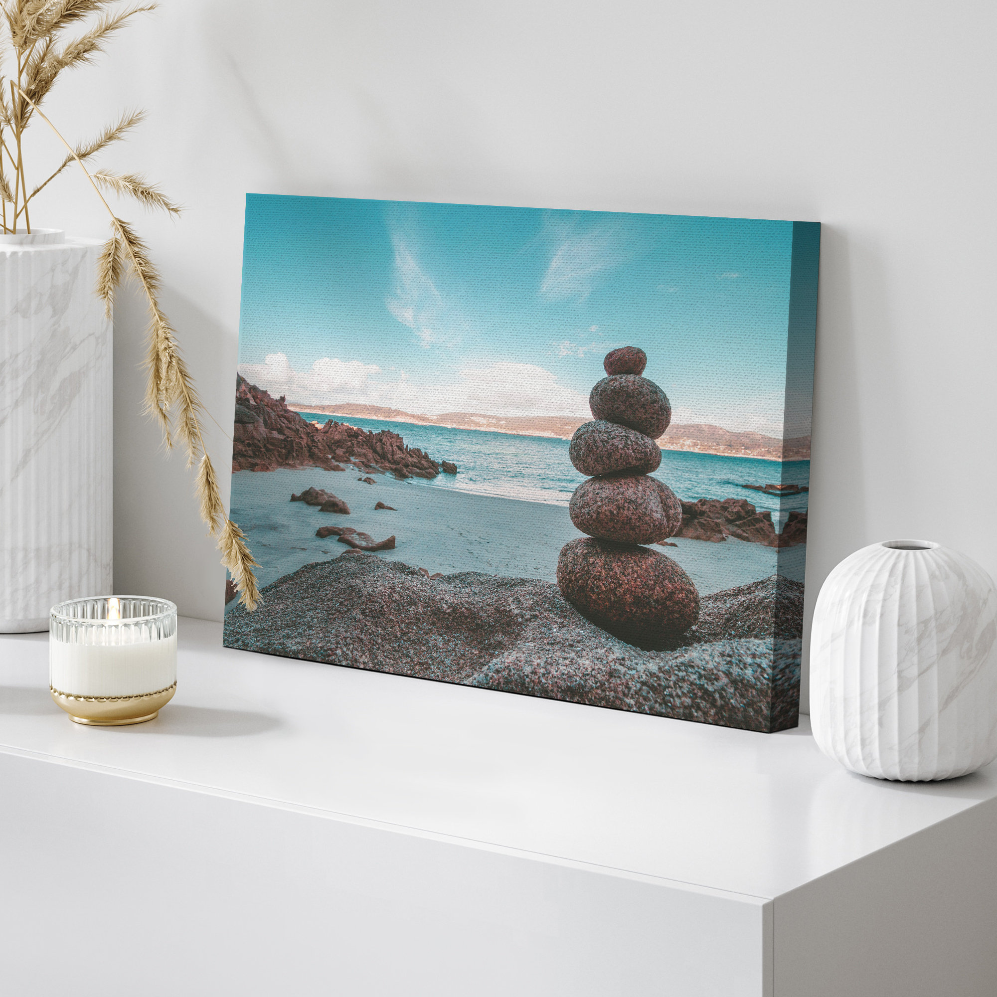 IDEA4WALL Rip Current Wave on Ocean Beach Nature Landscape Photography ...