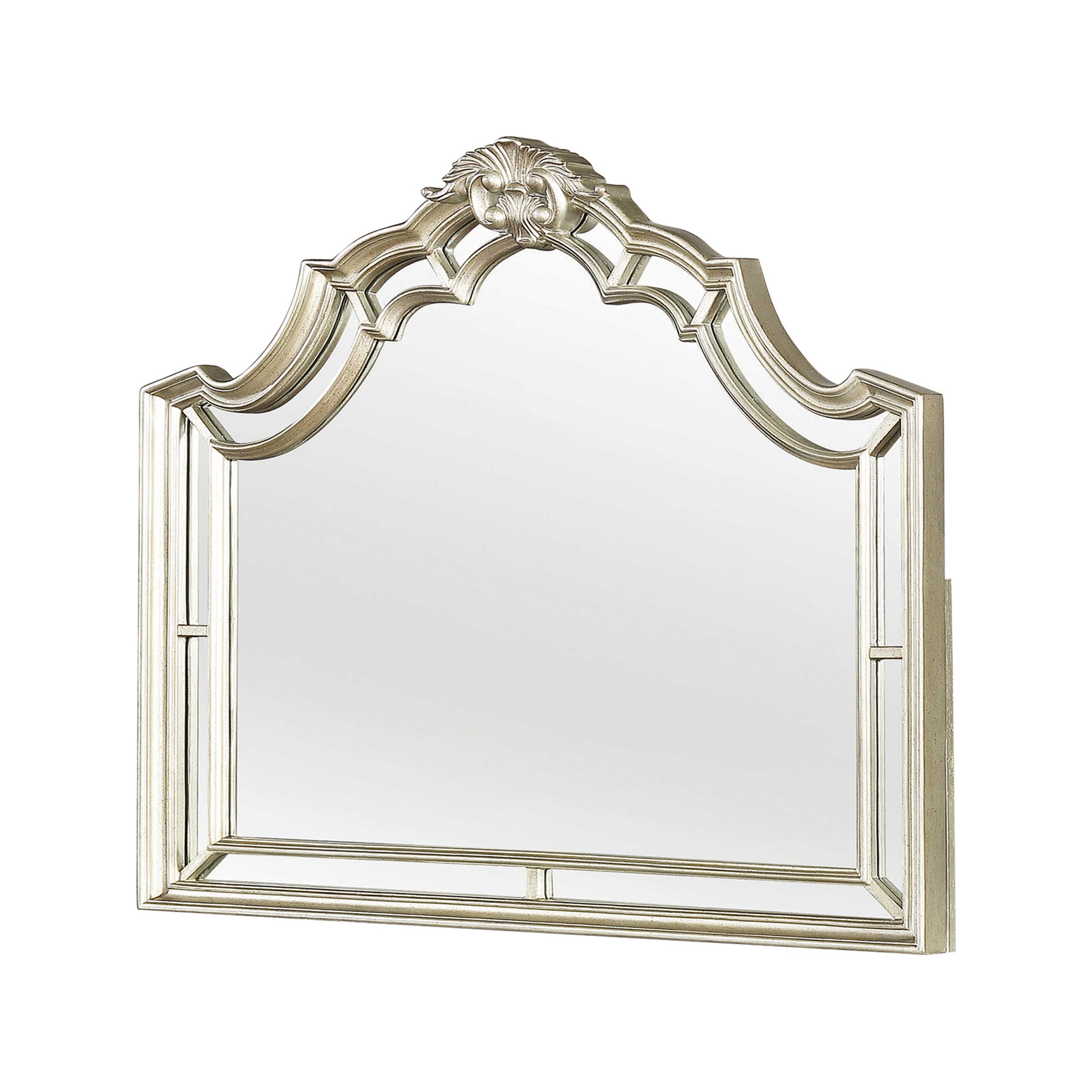 House of Hampton® Jackielyn Wood Arch Dresser Mirror in Metallic ...