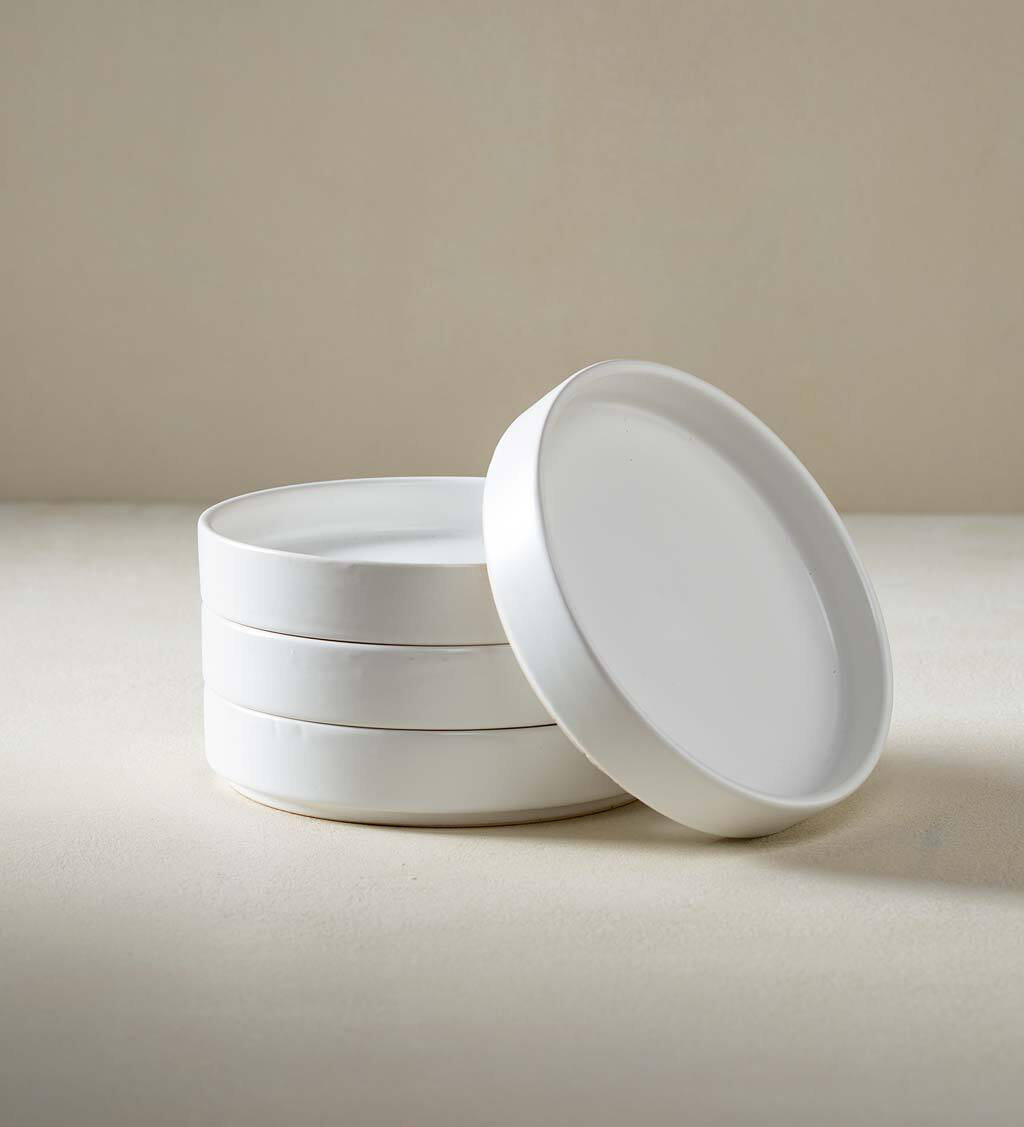 VivaTerra Issa Petite Stackable Plates, Set Of 4 - Wayfair Canada