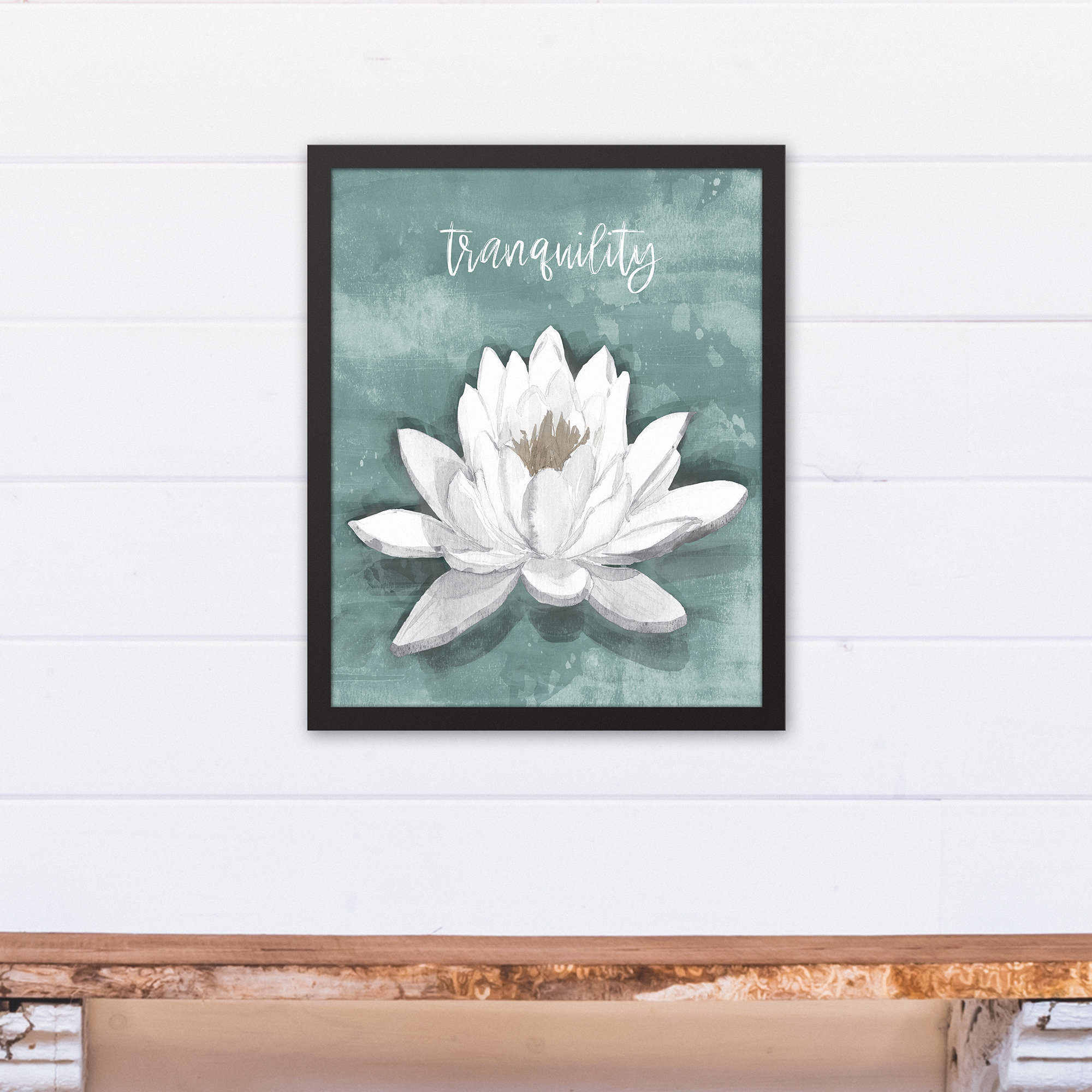 Red Barrel Studio® Tranquility Flower - Single Picture Frame Print on ...