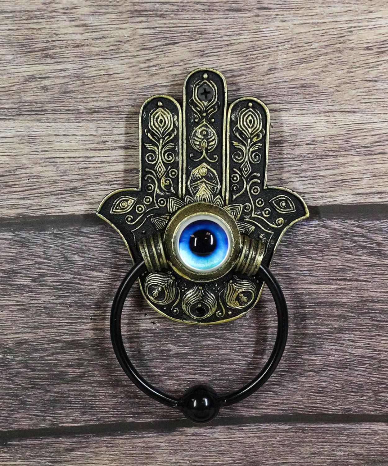 Bungalow Rose Sacred Symbols Hand Of God Hamsa Palm Glass Evil Eye ...