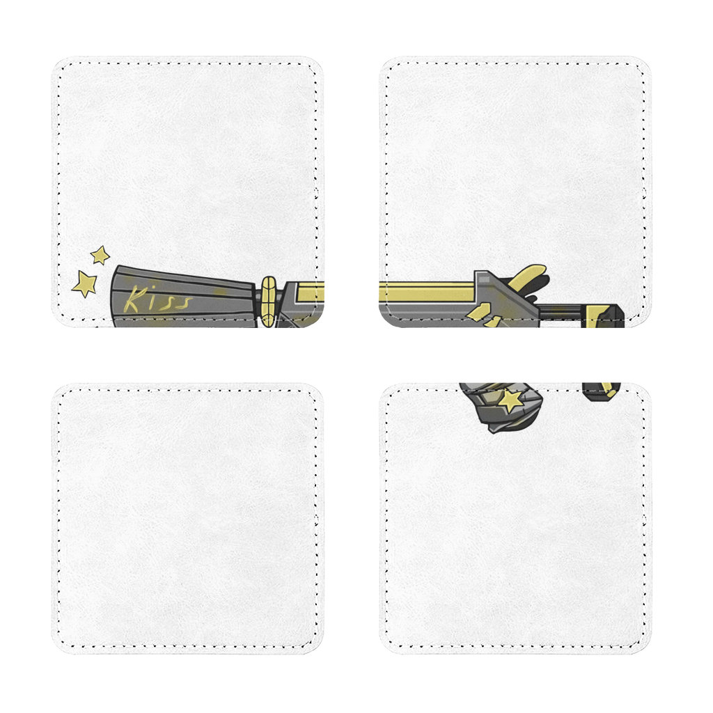 Marick Booster Yellow Weapon Sublimation Coasters Pack Of Four ...