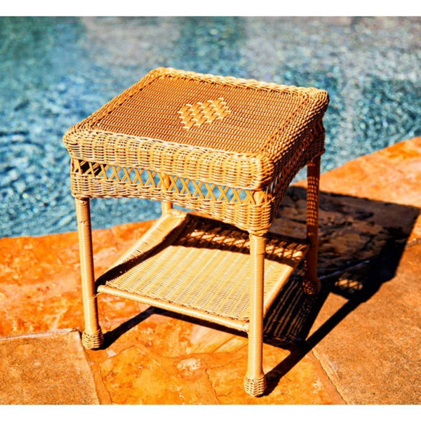 Tortuga Outdoor Portside Wicker Side Table & Reviews | Wayfair