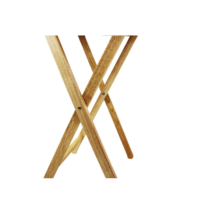 Symple Stuff Summerhill Oversized Solid Wood Folding TV Tray Table ...