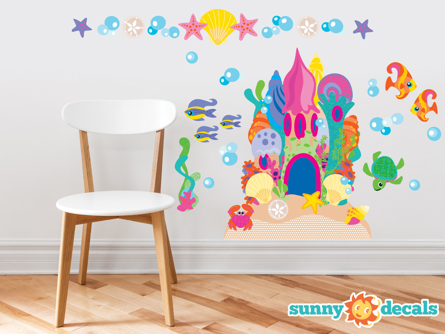 Sunny Decals Sand Castle Wall Decal | Wayfair