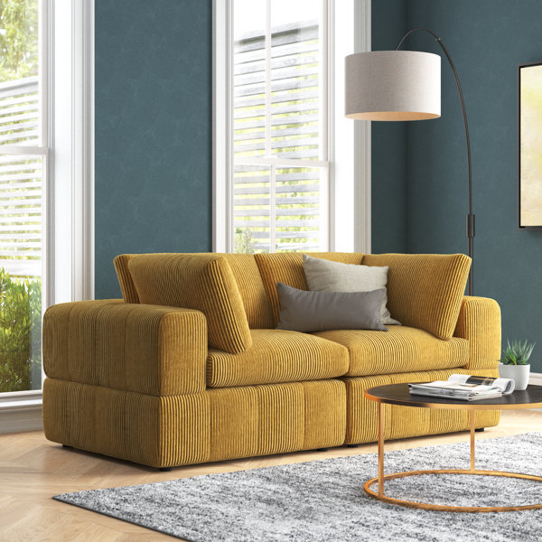 Wade Logan® Aronas 79'' Corduroy Loveseat & Reviews | Wayfair