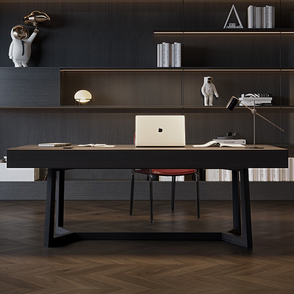 Groove Interior Smoky wood color Rectangular Solid + Manufactured Wood ...