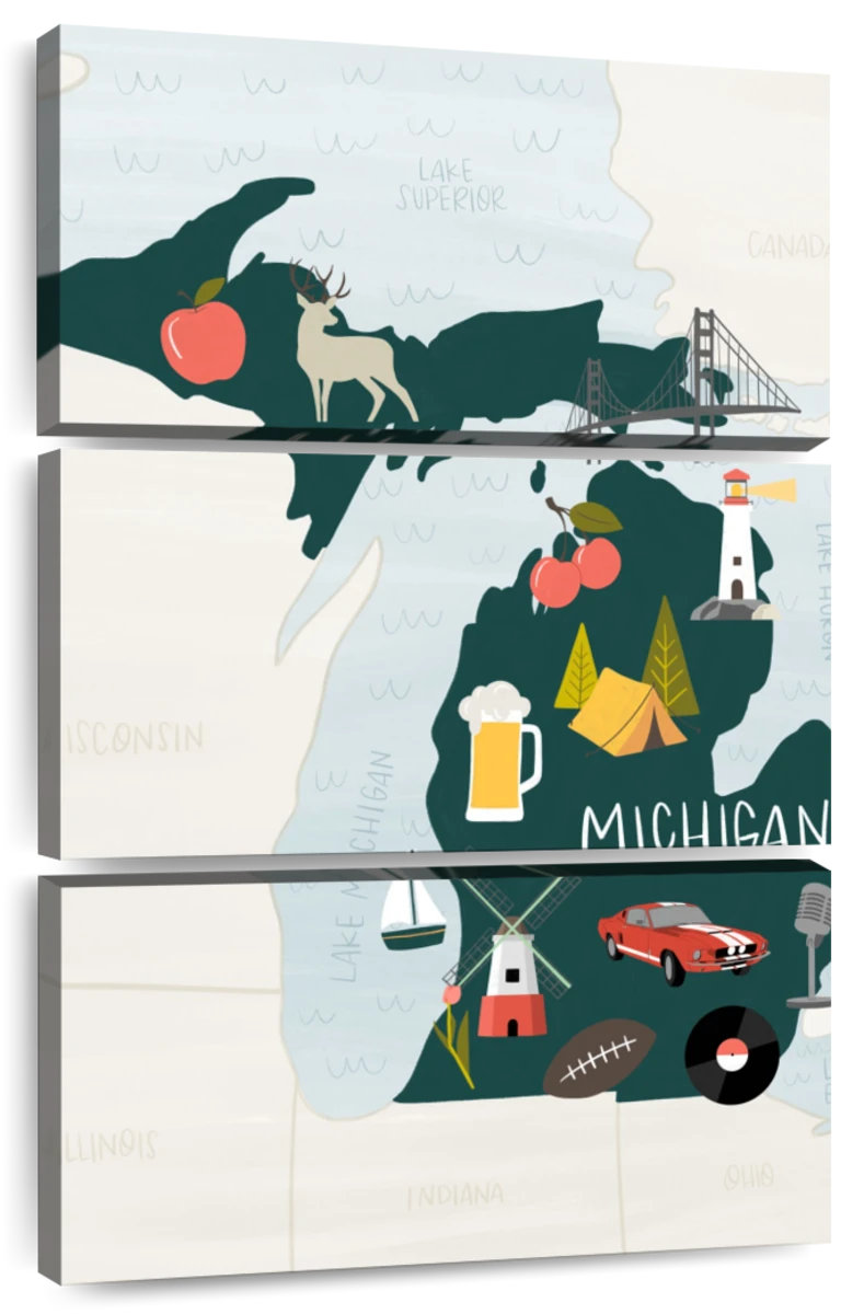 Elephant Stock Michigan Icons | Wayfair