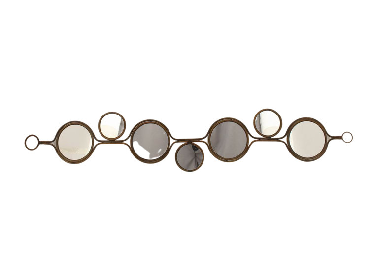 Fairmont Park Strausstown Round Framed Wall Mounted Accent Mirror in ...
