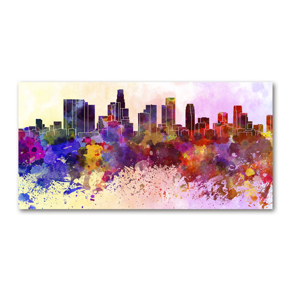 Ebern Designs Los Angeles Colours - Ungerahmte Kunstdrucke auf Leinwand ...