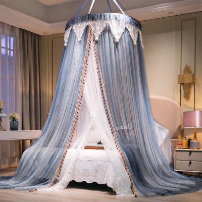 blue bed canopy