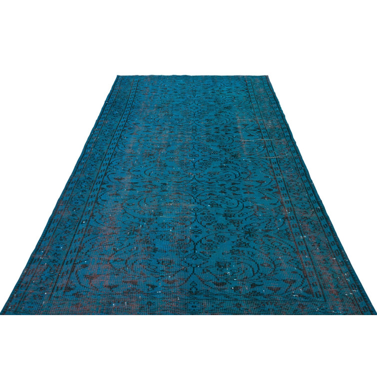 Latitude Vive Amia Vintage Hand Woven Hand Knotted 171 X 272 Turquoise ...