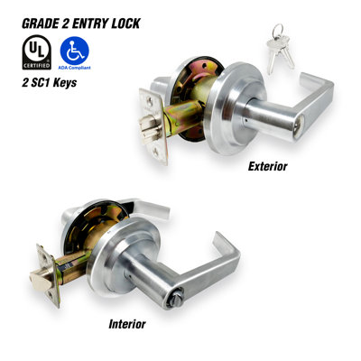 Premier Lock Heavy-Duty Keyed Entry Door Lever | Wayfair