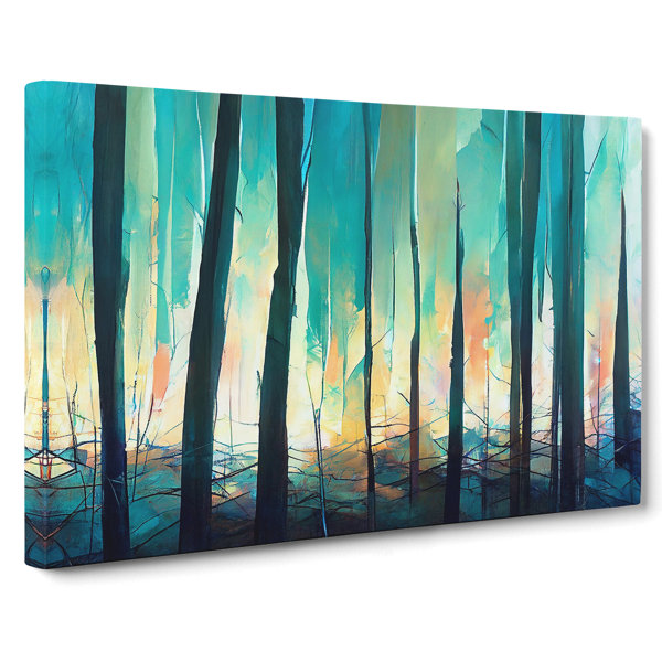 Alpen Home Special Abstract Forest Vol.2 - Wrapped Canvas Painting ...