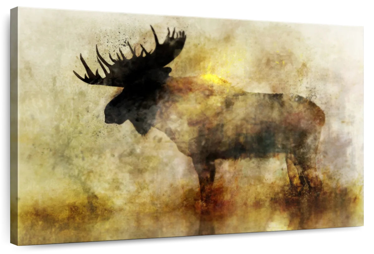 Ebern Designs Brampt Happy Moose II | Wayfair