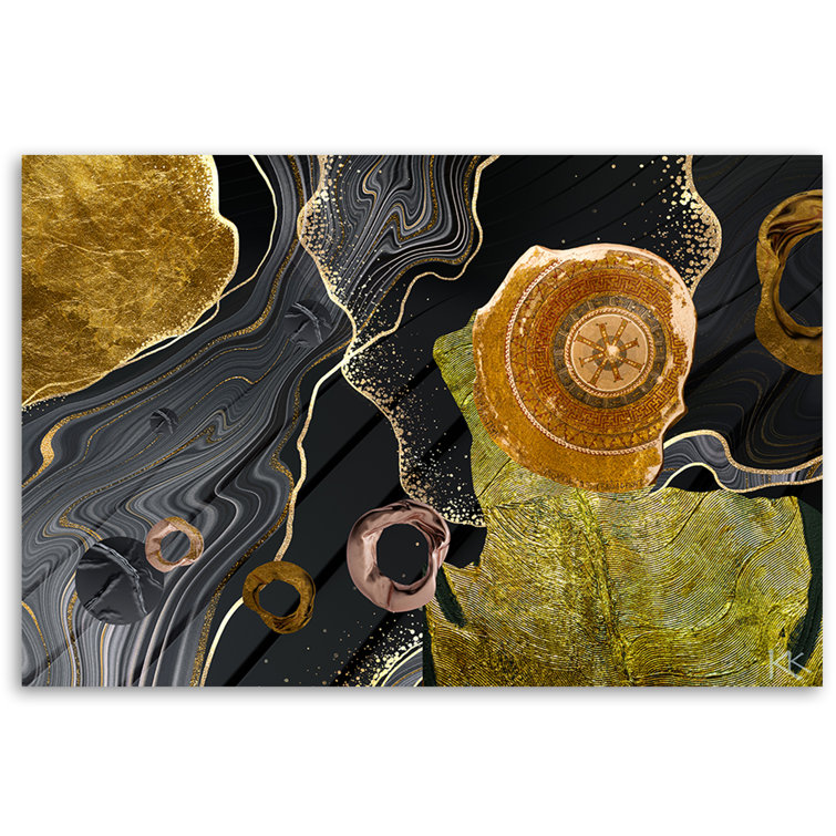 Metro Lane Abstract Marble - Print | Wayfair.co.uk