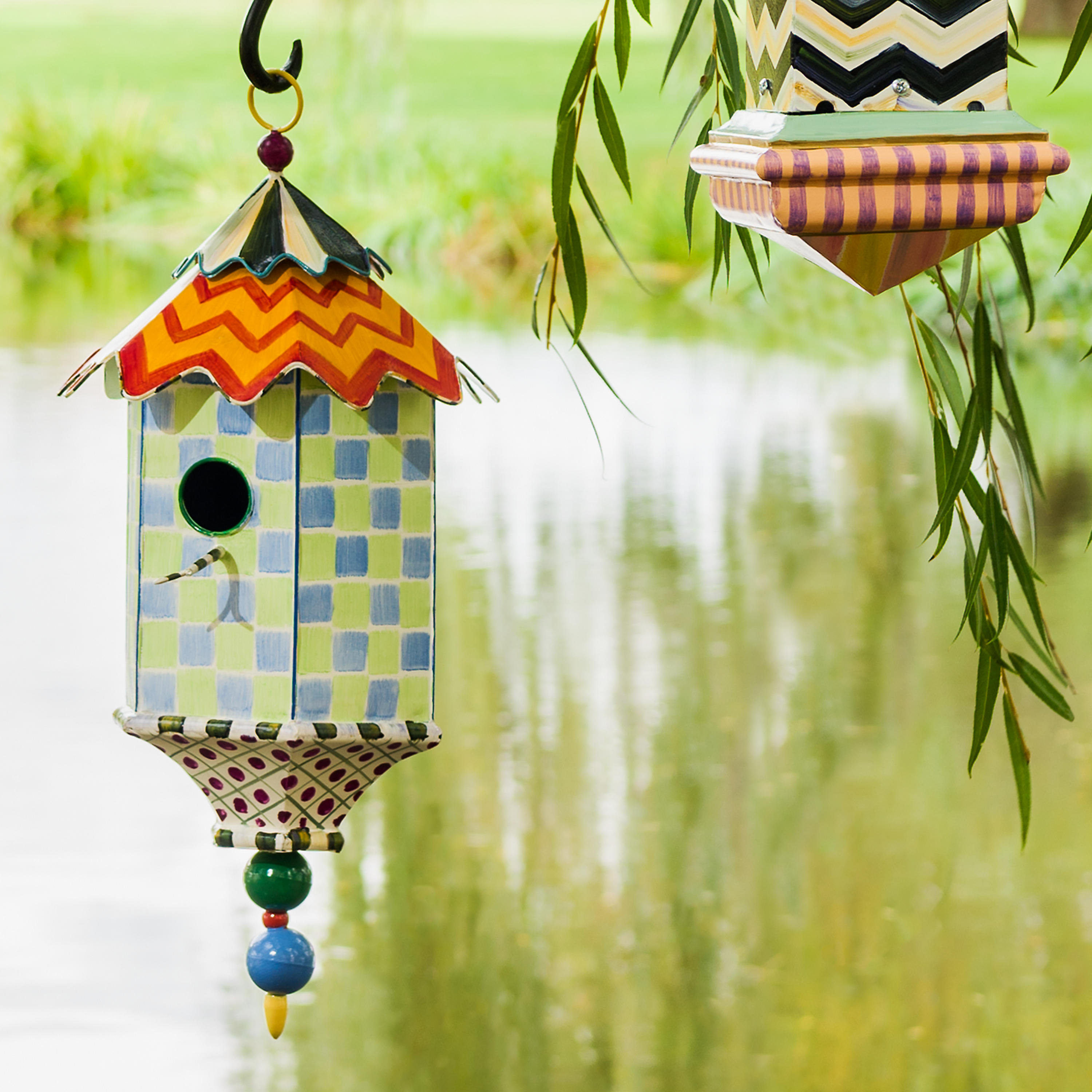 MacKenzie-Childs Flyer's Folly Birdhouse & Reviews | Wayfair