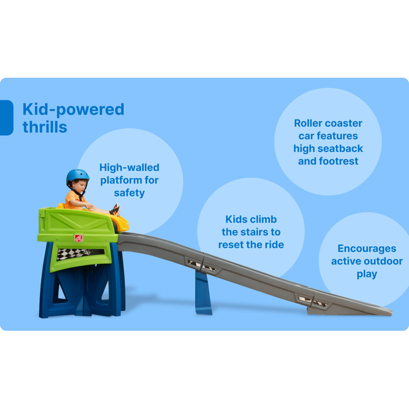 Step2 Extreme Coaster Outdoor Kids Ride On Roller Coaster & Reviews ...