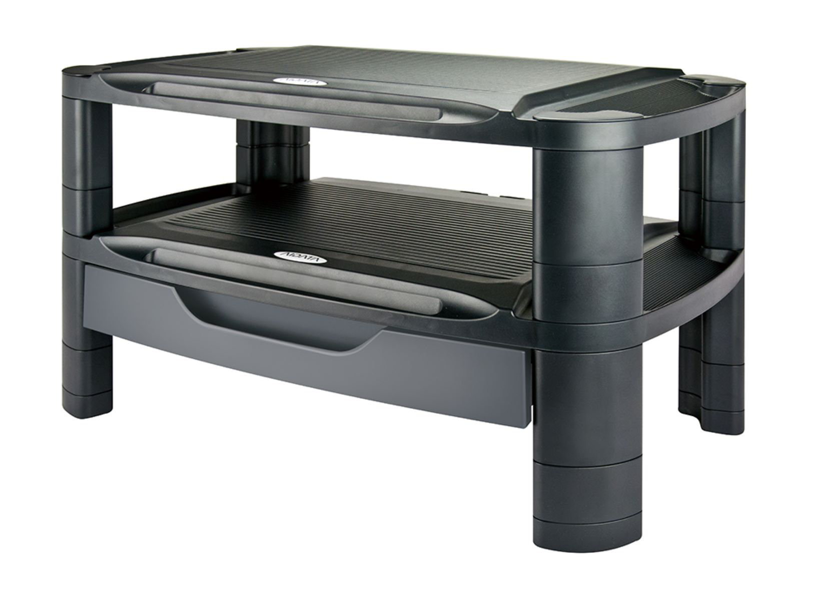 Aidata U.S.A Professional Height-Adjustable Monitor and Printer Stand ...