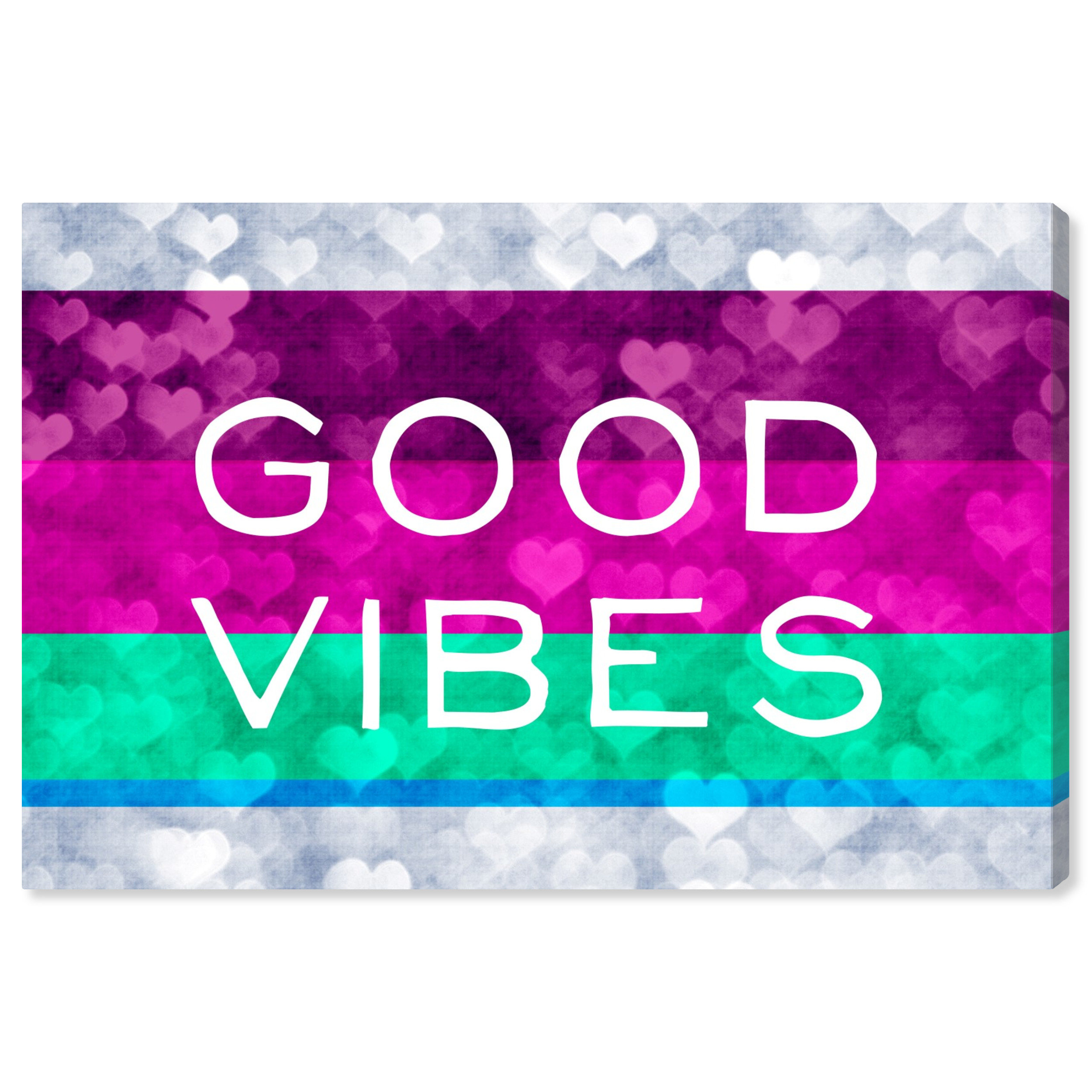 Art Remedy Happiness Good Vibes - Painting Print | Wayfair